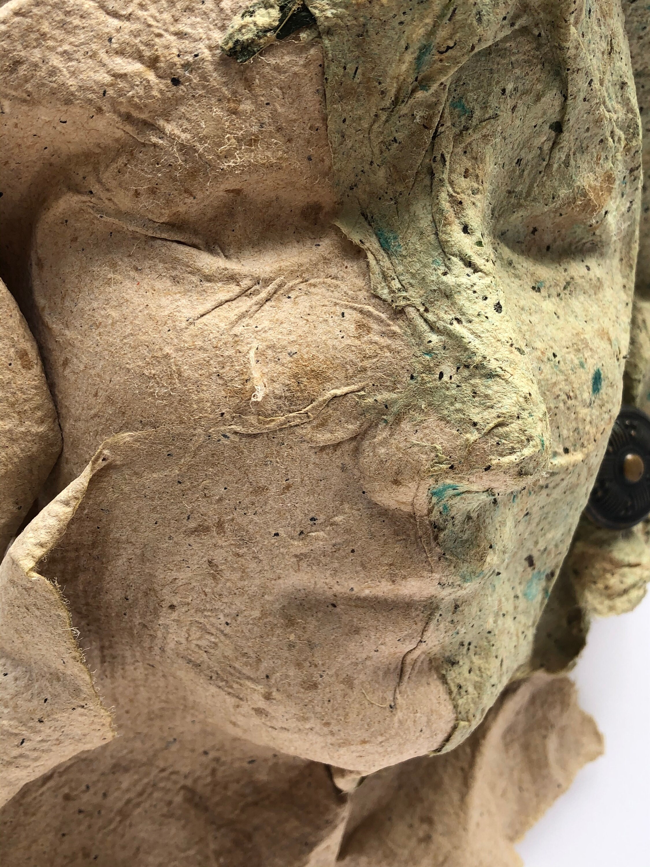 Home decor handmade paper face sculpture art face | Etsy