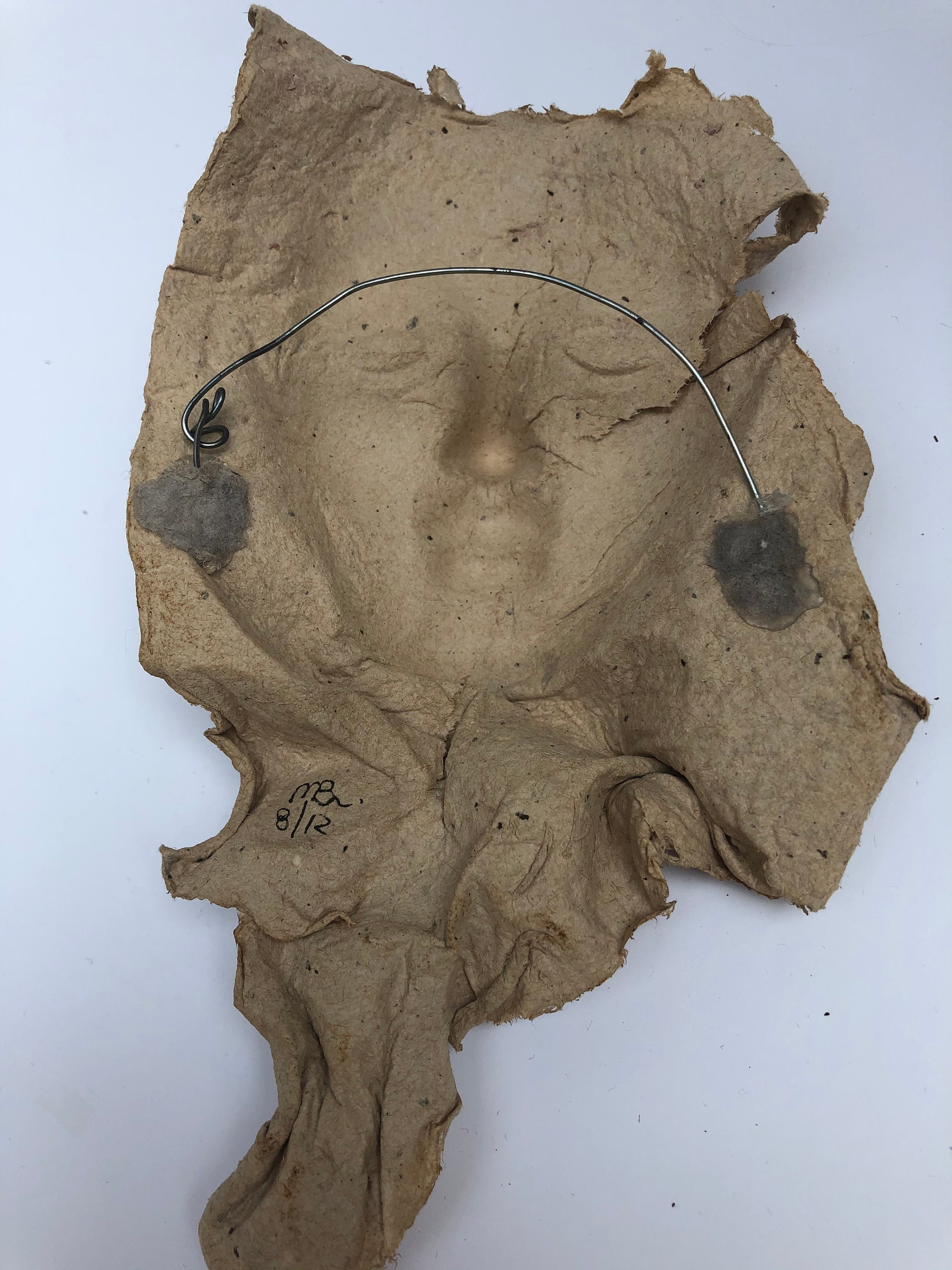 Handmade paper face sculpture art face paper sculpture | Etsy