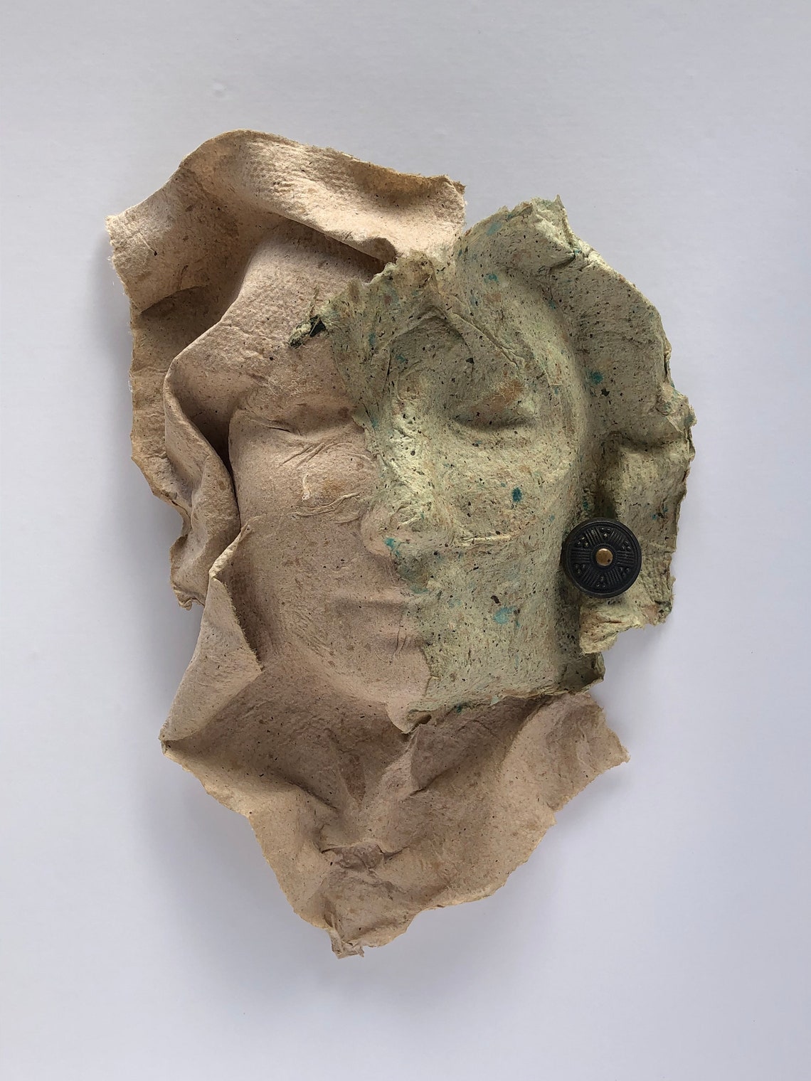 Home Decor Handmade Paper Face Sculpture Art Face - Etsy