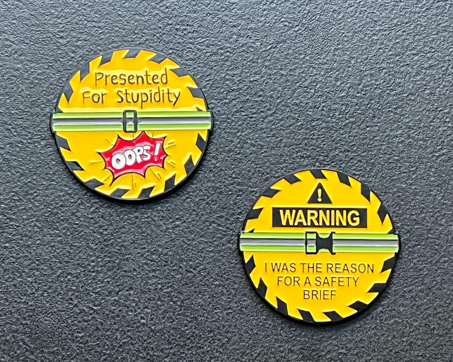 Safety Brief Challenge Coin Military Challenge Coin for Trouble Makers ...