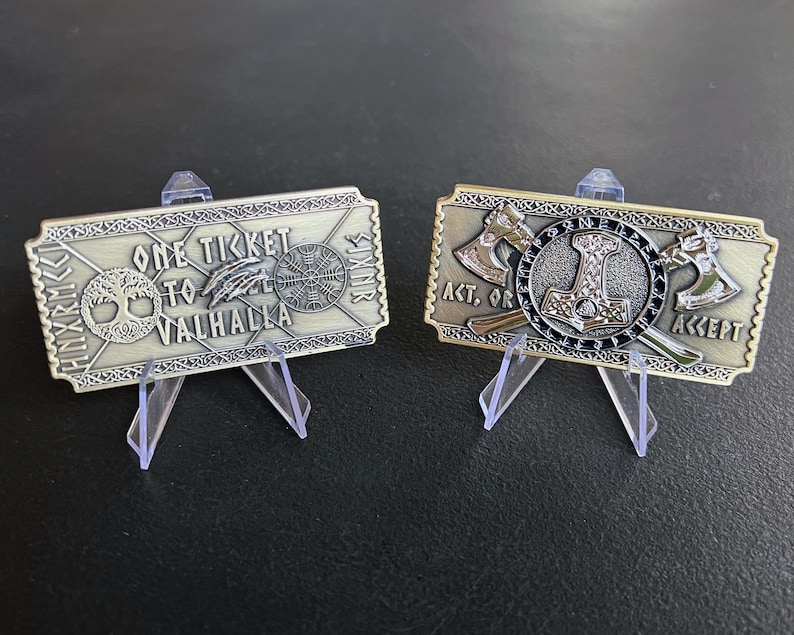 Valhalla Challenge Coin Viking Coin Norse Coin Military Challenge Coin ...