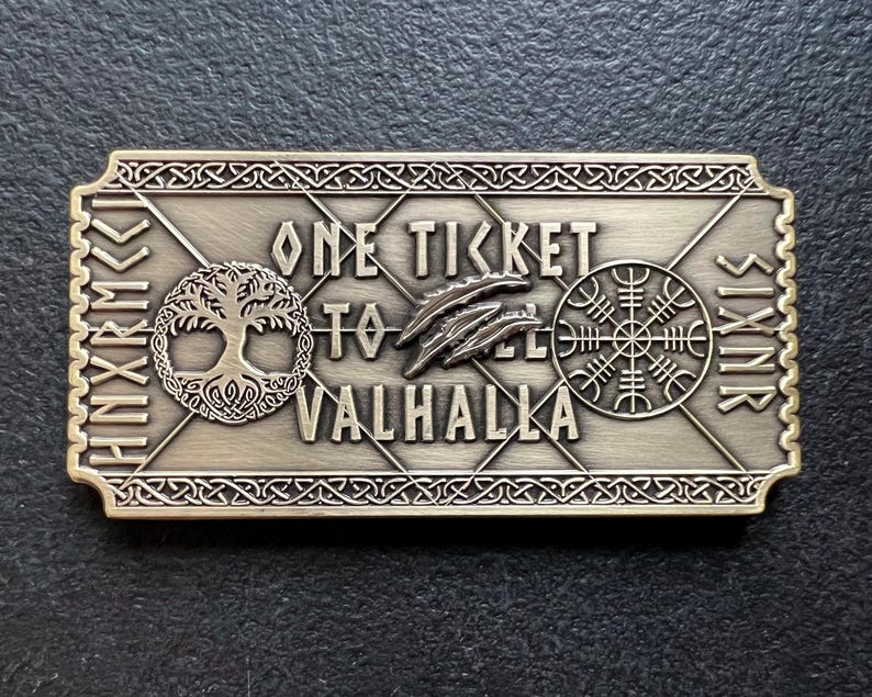 Valhalla Challenge Coin Viking Coin Norse Coin Military Challenge Coin ...