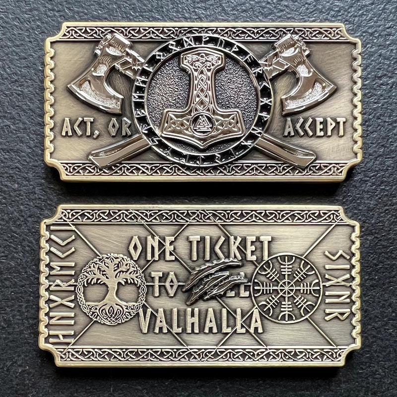 Valhalla Challenge Coin - Etsy UK