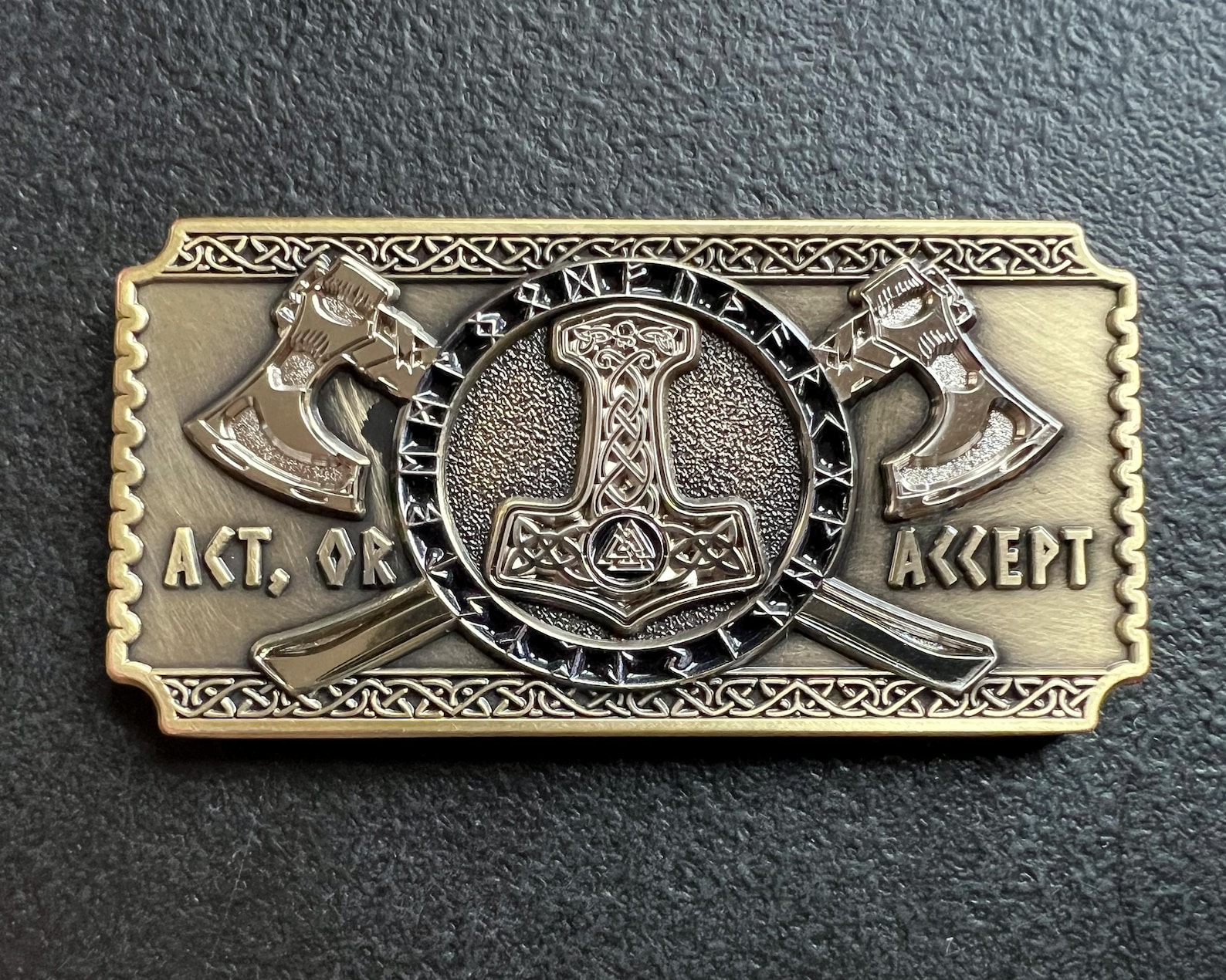 Valhalla Challenge Coin Viking Coin Norse Coin Military Challenge Coin ...