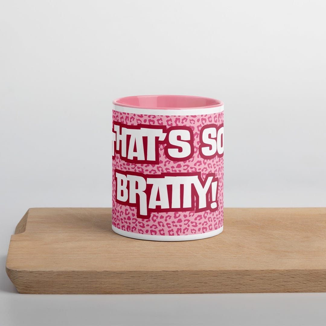 That's so Bratty Brat Bratz Charlie XCX Pink Leopard Print Mug With ...
