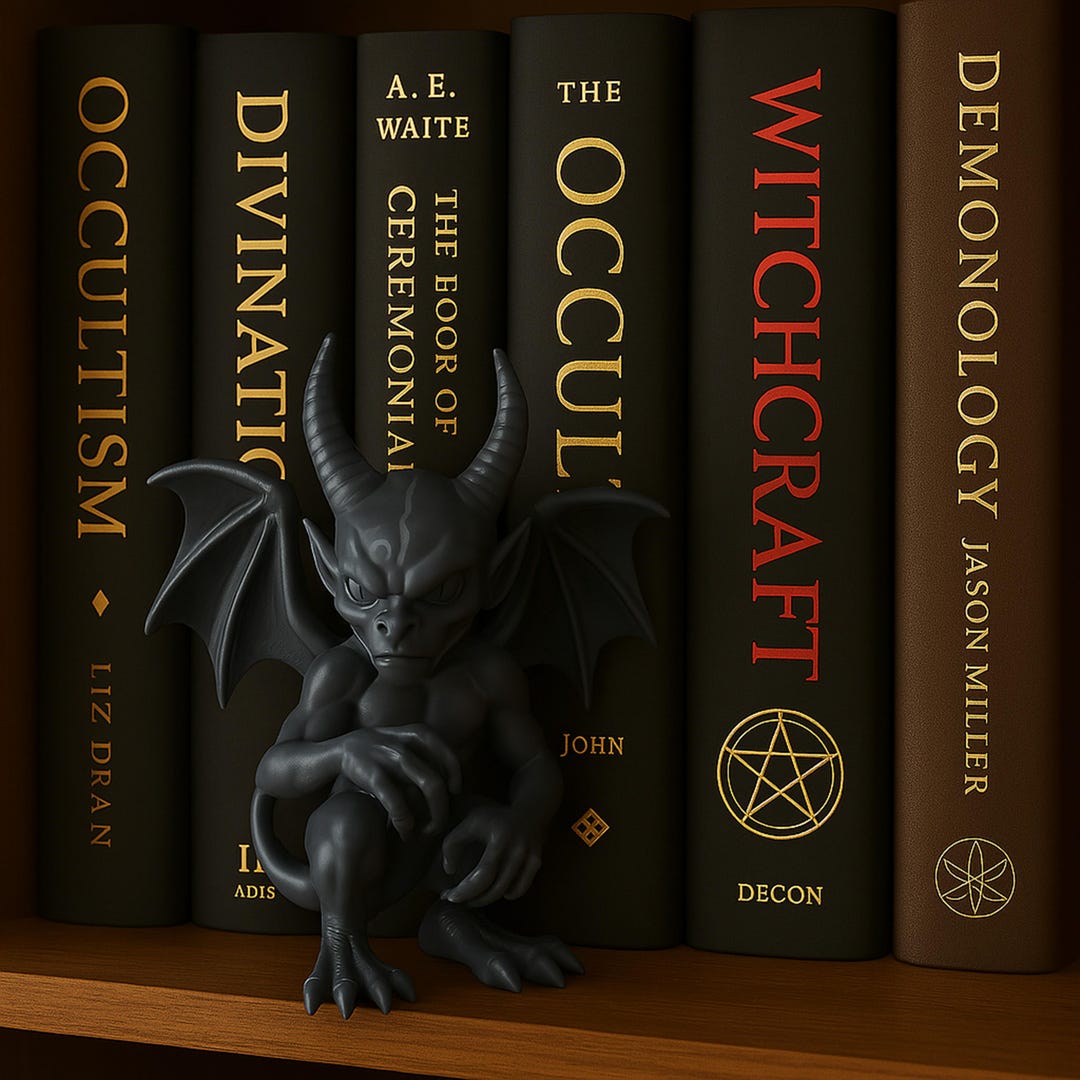 Miniature Gargoyle Figurine, Gothic Fantasy Desk Decor, PLA Statue (10 ...