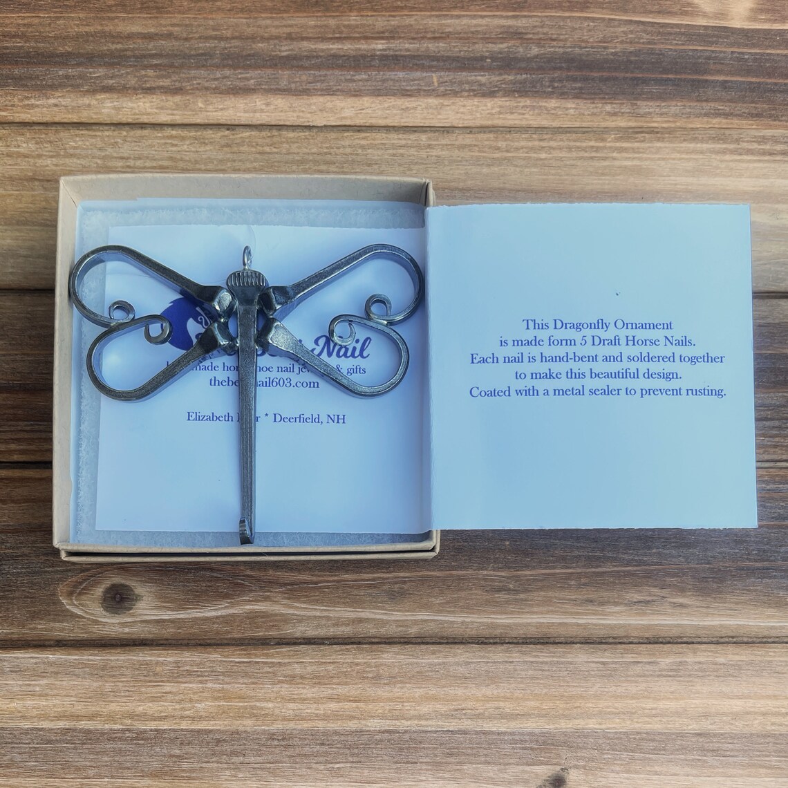 Dragonfly Accent / Decor Made From Horseshoe Nails - Etsy
