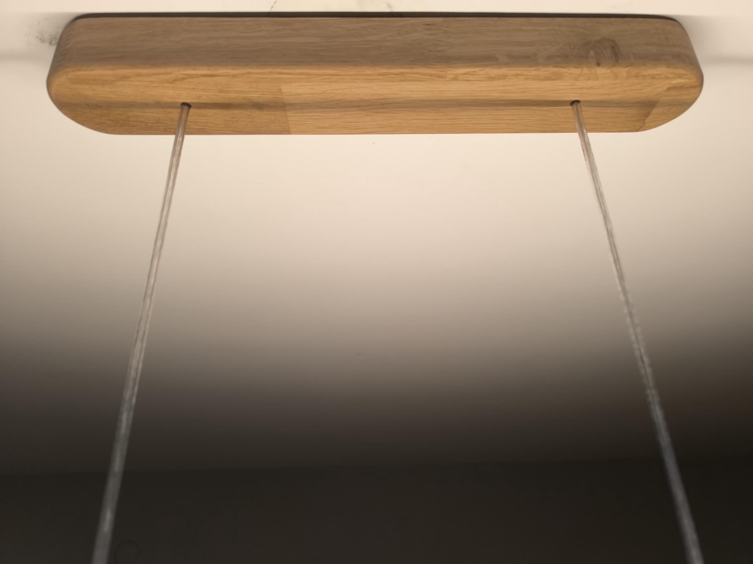 Oak Wood, Pendant Light, Modern Linear LED Lighting by Woodpecker World ...