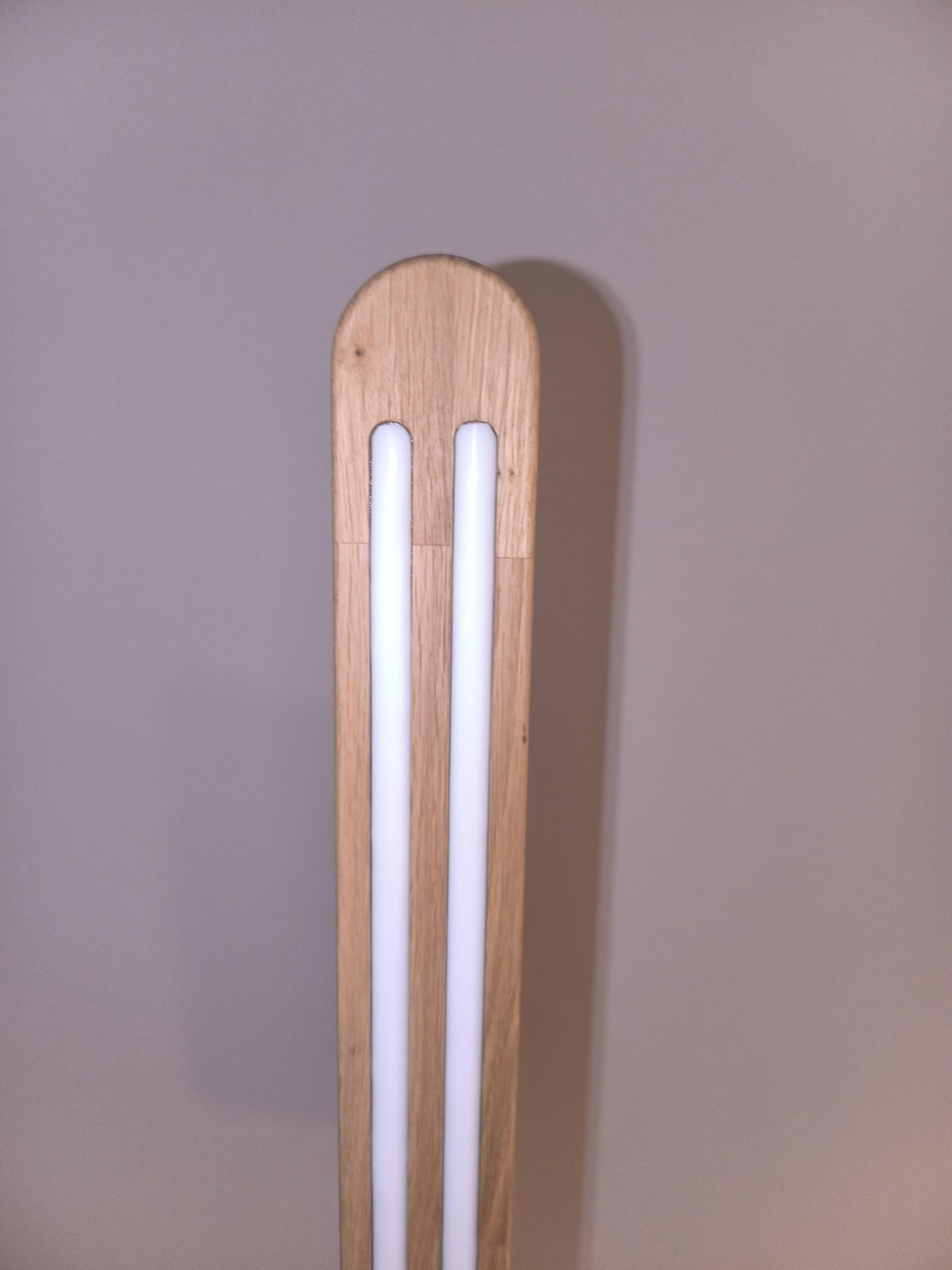 Oak Wood, Pendant Light, Modern Linear LED Lighting by Woodpecker World - Etsy