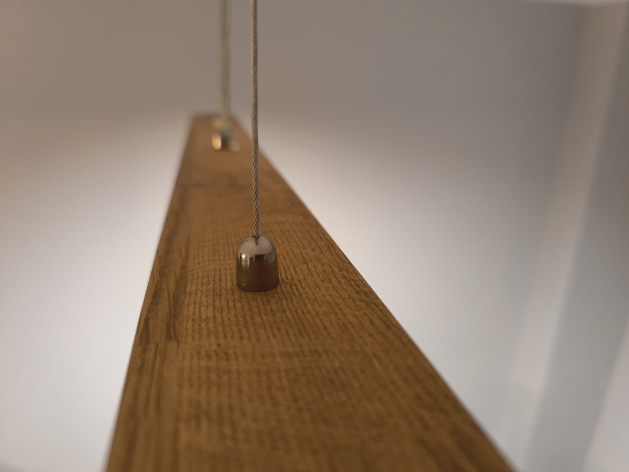 Oak Wood, Pendant Light, Modern Linear LED Lighting by Woodpecker World ...