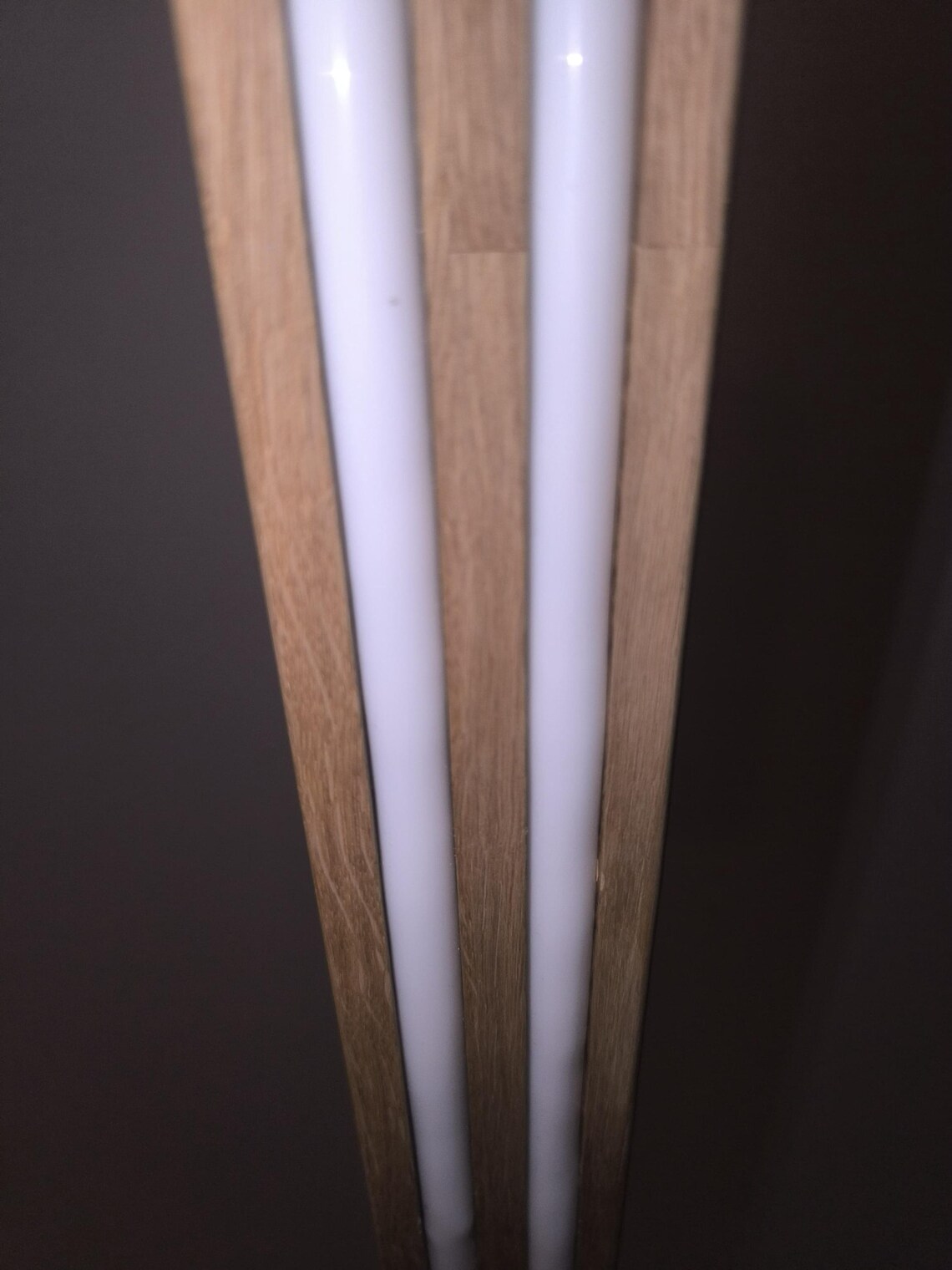 Oak Wood, Pendant Light, Modern Linear LED Lighting by Woodpecker World ...