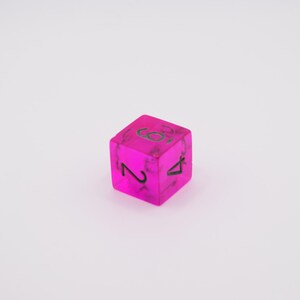 Temporal Embrace -pink and Clear Resin Dice, Polyhedral Dice Set, RPG ...