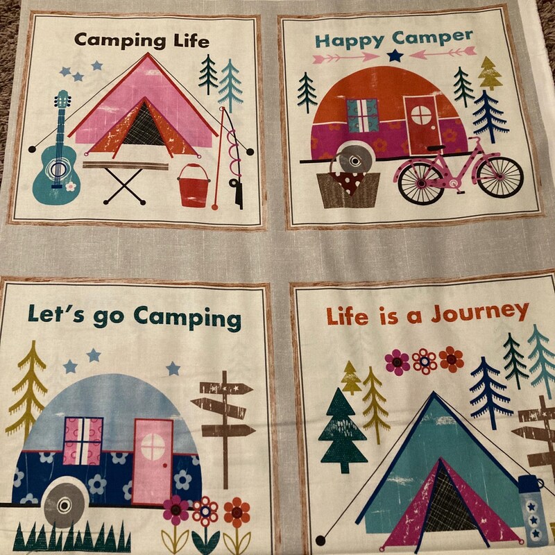 Happy Camper Fabric - Etsy