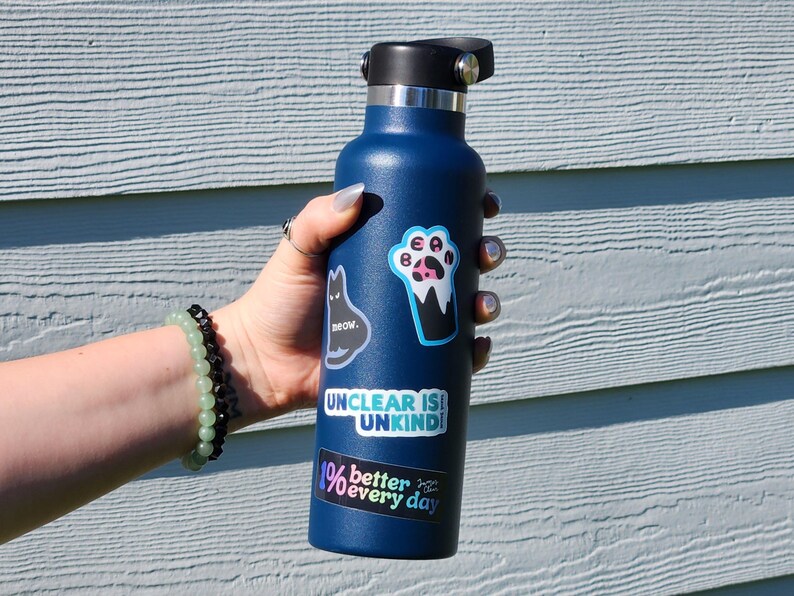 Tuxedo Cat Toe Beans Sticker - Waterproof Vinyl, Matte or Glitter - Etsy