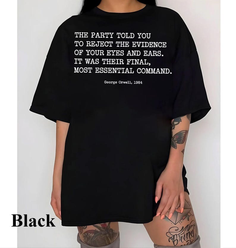 Camiseta de George Orwell 1984 Anti Trump Liberal Resist, camiseta ...
