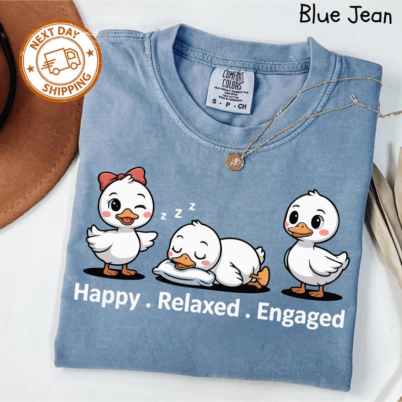 Happy Relaxed Engaged Silly Goose ABA Shirt, Comfort Colors® Behavior ...