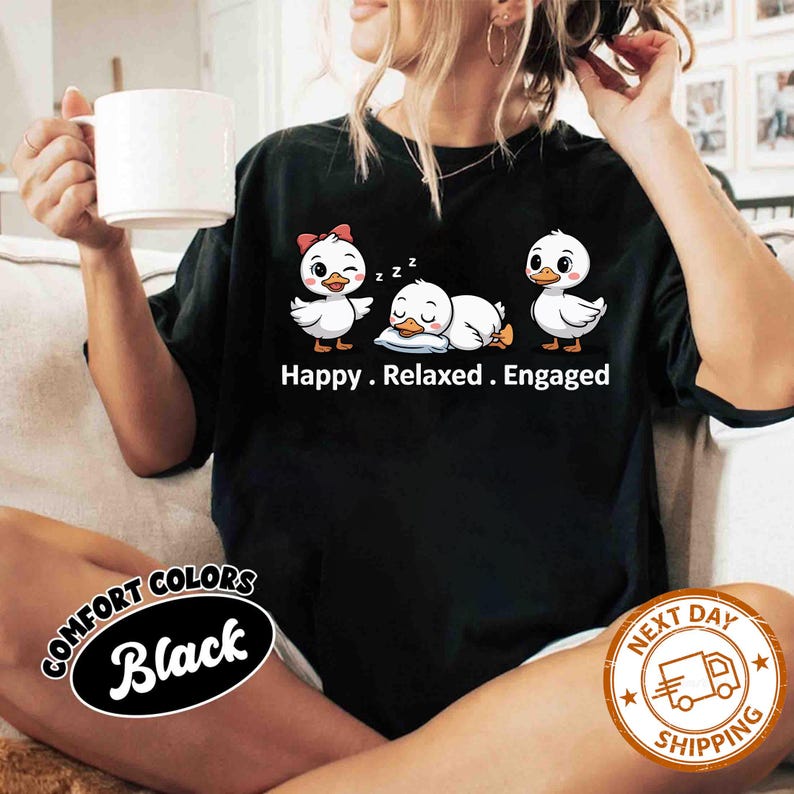 Happy Relaxed Engaged Silly Goose ABA Shirt, Comfort Colors® Behavior ...