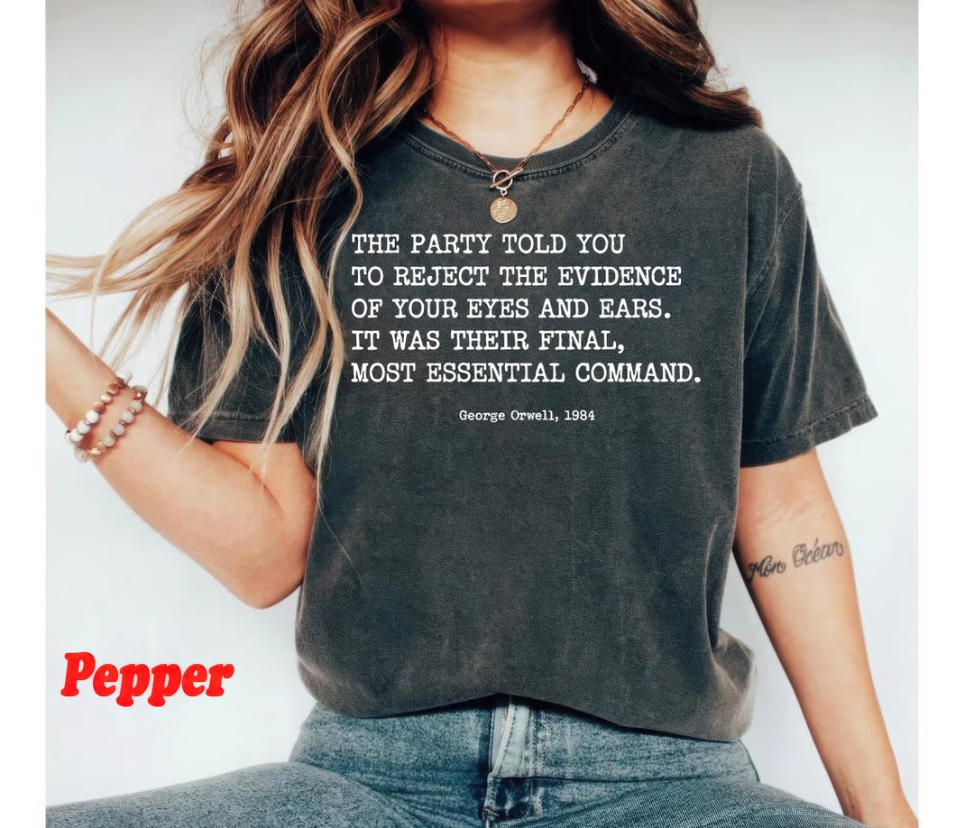 Camiseta de George Orwell 1984 Anti Trump Liberal Resist, camiseta ...