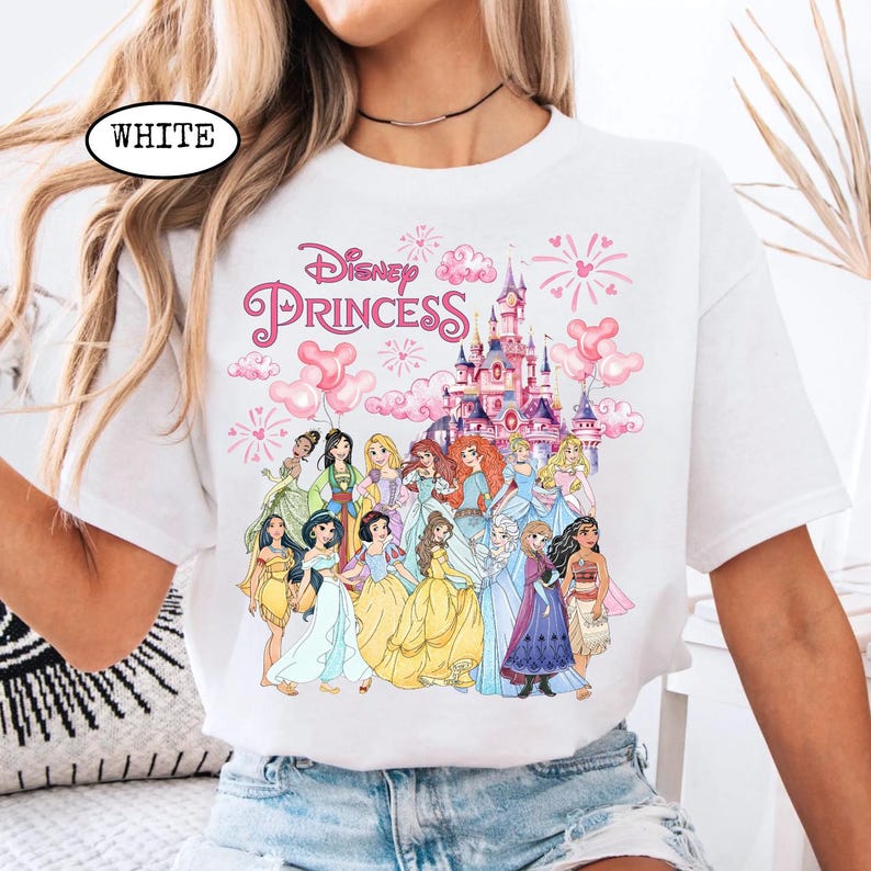 Retro Disney Princess Characters Shirts, Disneyland Princess Shirt ...