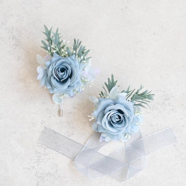 Gray Wrist Corsages - Etsy