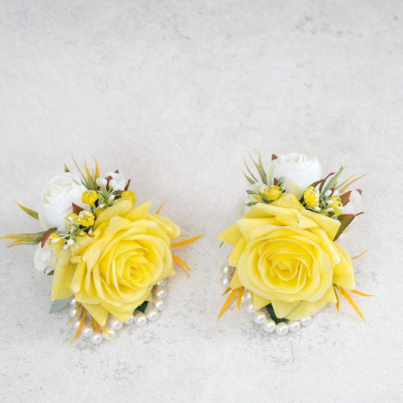 Yellow Flower Corsage - Etsy