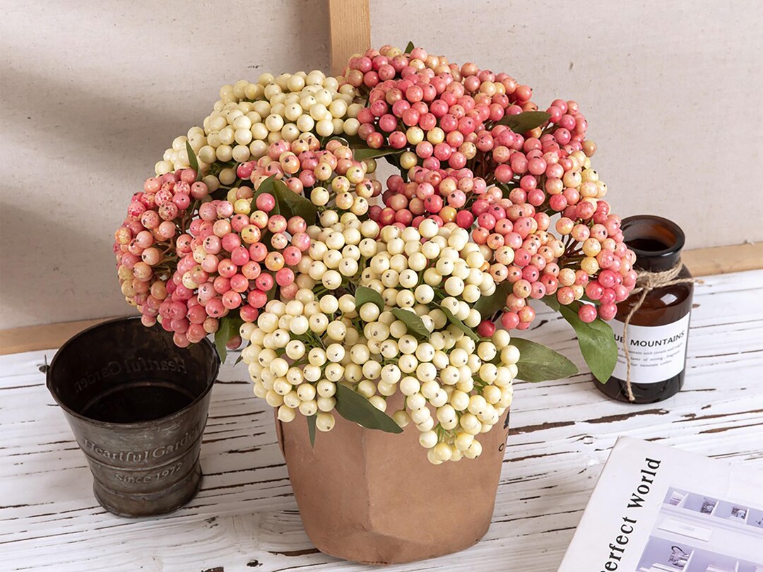 Wildflower Berry Bunch, White Foam Berry Bunch, Burgundy Berry Bunch ...