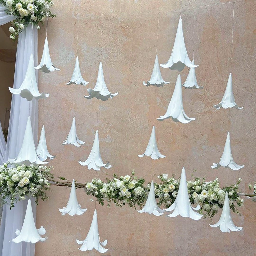 10PCS White EVA Lily Flower Hanger for Wedding Aisle Decor – Eco ...