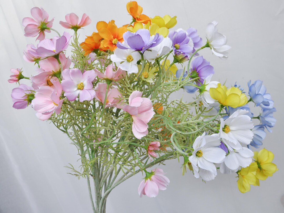 Faux Cosmos Flower/silk Cosmos Flower/silk Cosmos Branch/diy Florals ...