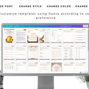 Stress Management Journal | Editable and Printable Template | Personal ...