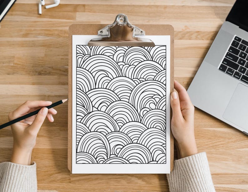 500 Therapeutic Pattern Coloring Pages for Adult, KDP Interior, PDF and ...
