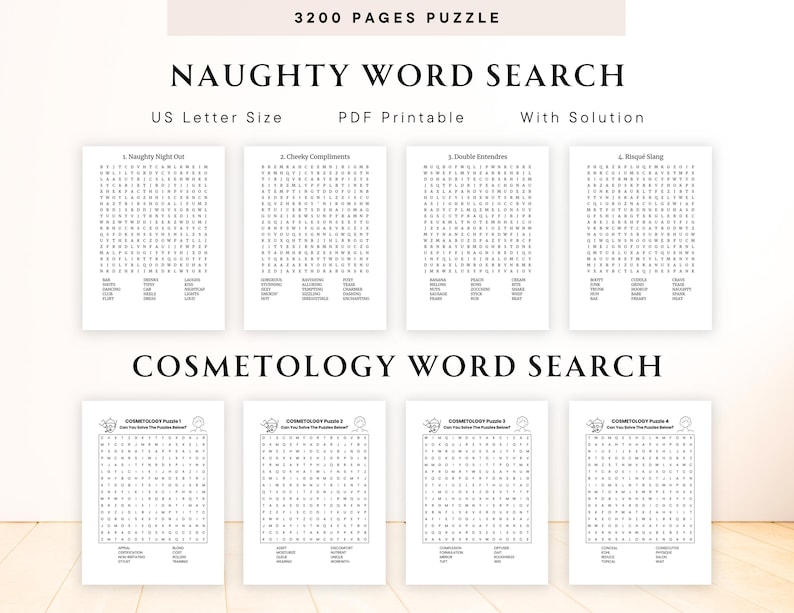 3200+ Word Search Puzzle Bundle for Kids and Adult With Free Maze ...