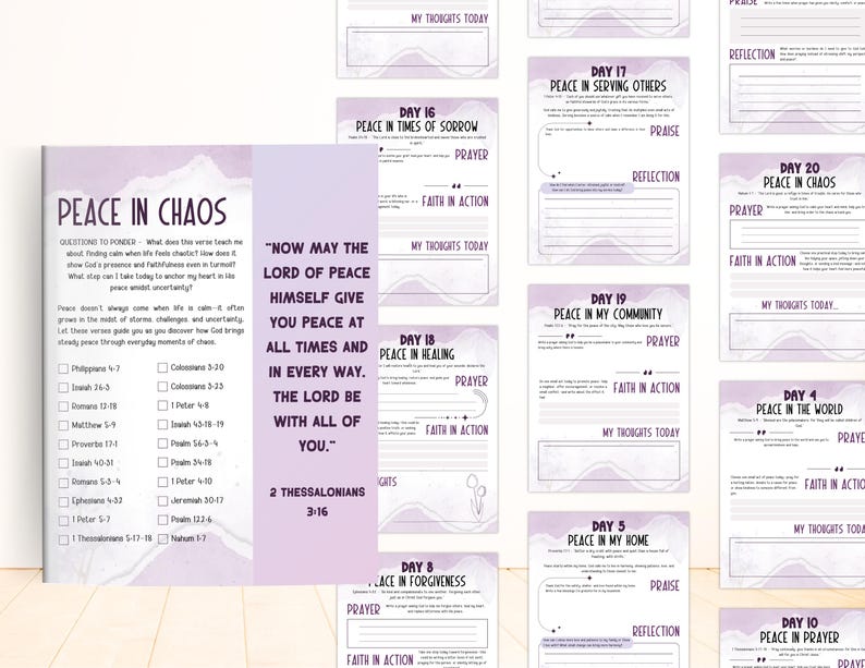 PLR / Resell Peace in Chaos Prayer Journal for Commercial Use ...