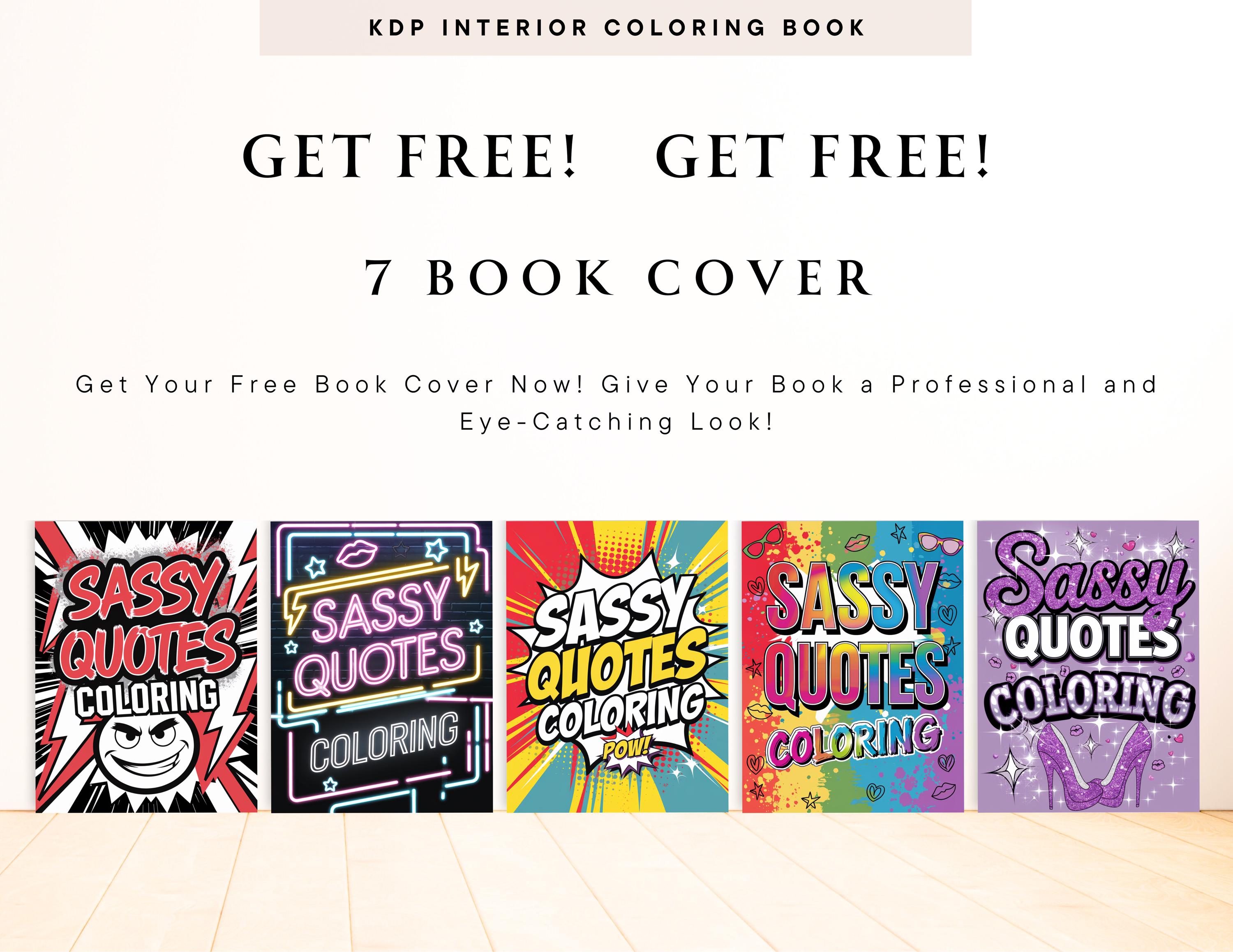 400 Sassy Quotes Coloring Pages for Adult, KDP Interior, PDF and JPG ...