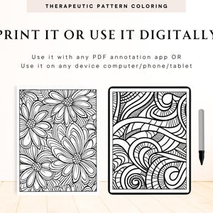 500 Therapeutic Pattern Coloring Pages for Adult, KDP Interior, PDF and ...