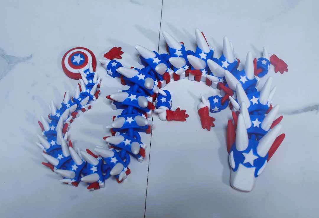 Captain Dragon ~ Comic Inspired ~ 3D Printed Dragon ~ M3D Printing ...