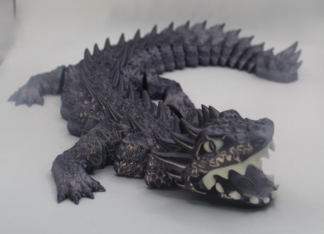 Bone Shaper Dragon ~ 3D Printed ~ Kids Bedroom Decor ~ Flexi Toys ~ M3d ...