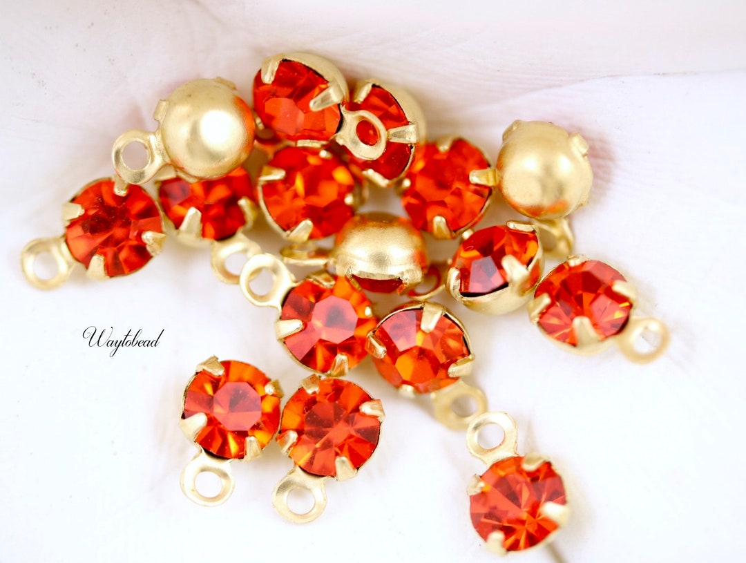 Hyacinth Tiny Vintage 5mm Rhinestones Austrian Crystal Closed Back 1 ...