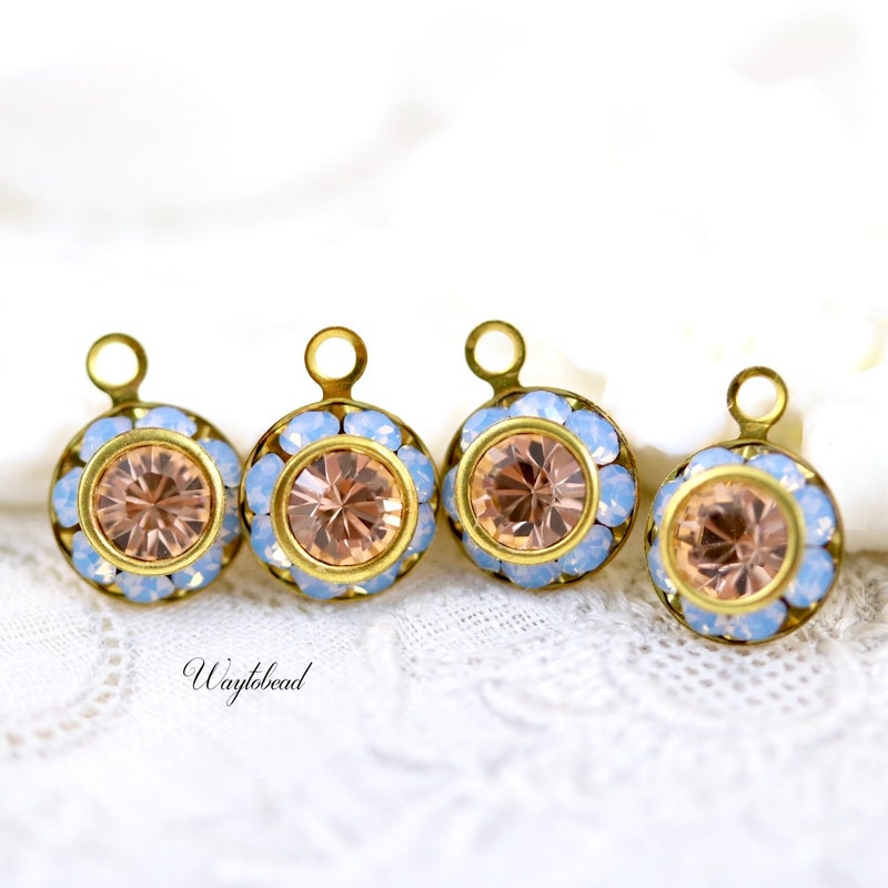 Layered Rhinestone Beads - Etsy