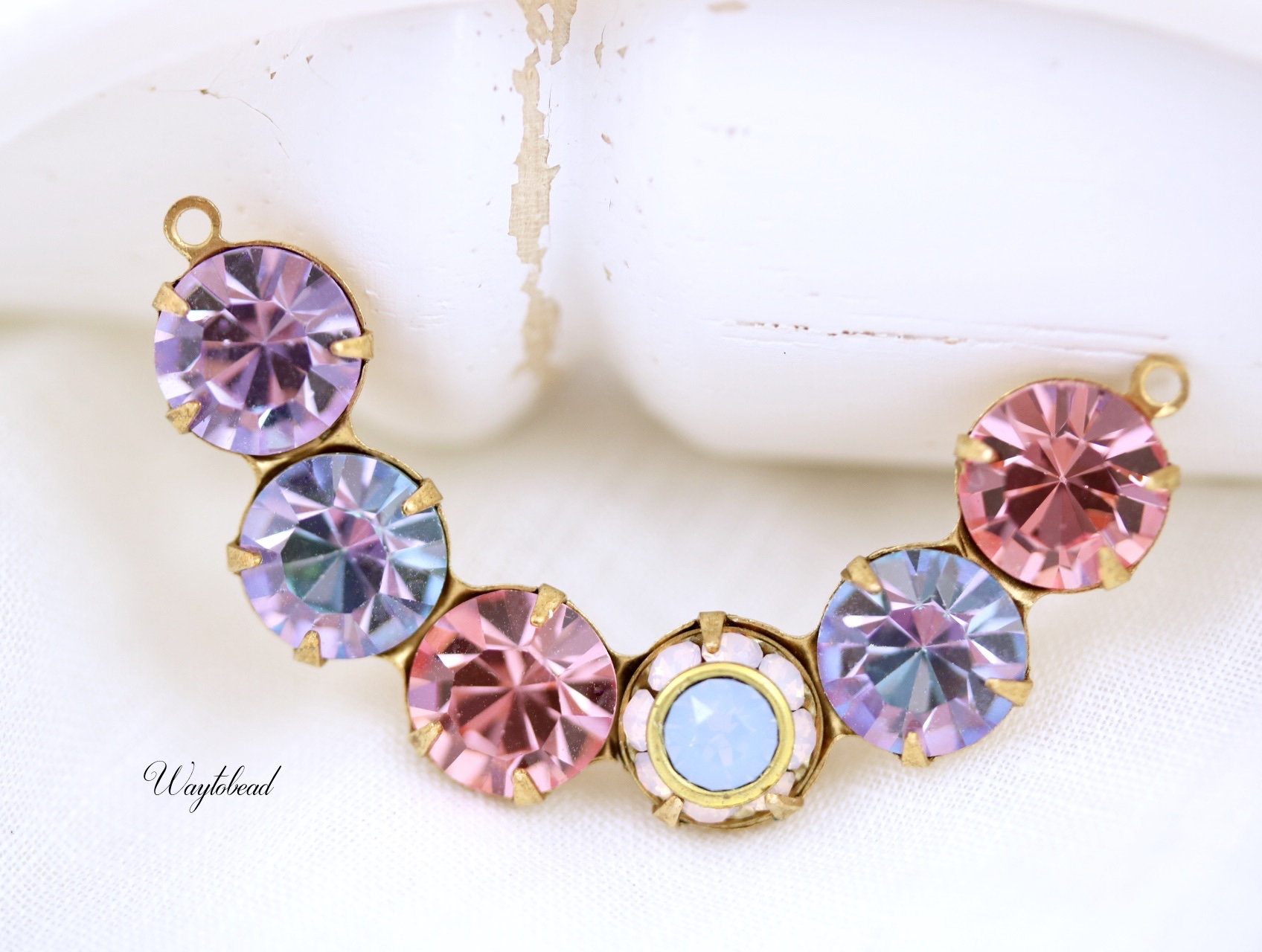 Violet Vitrail Light Rose Water & Blue Opal Rhinestone - Etsy