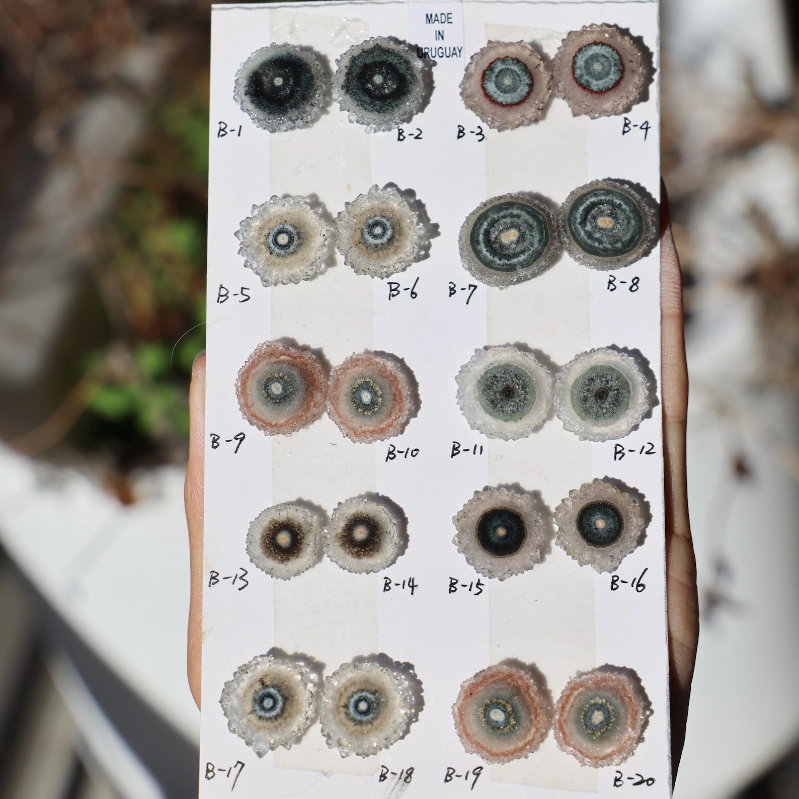 Tiny Stalactite Slice, Amethyst Crystal, Amethyst Slice, Stalactite Eye ...