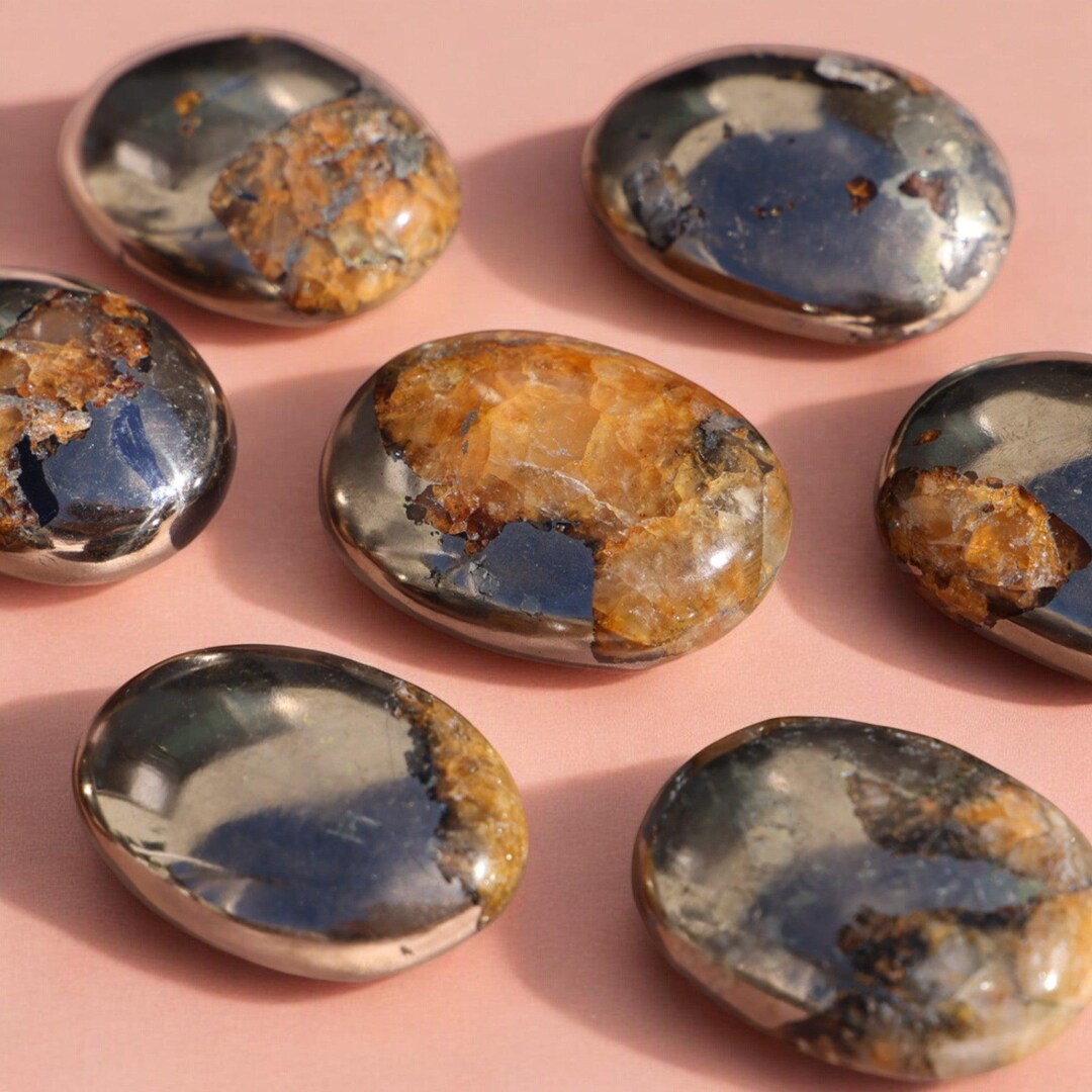 Pyrite Golden Healer Palm Stone - Pocket Stone - Healing Crystal ...