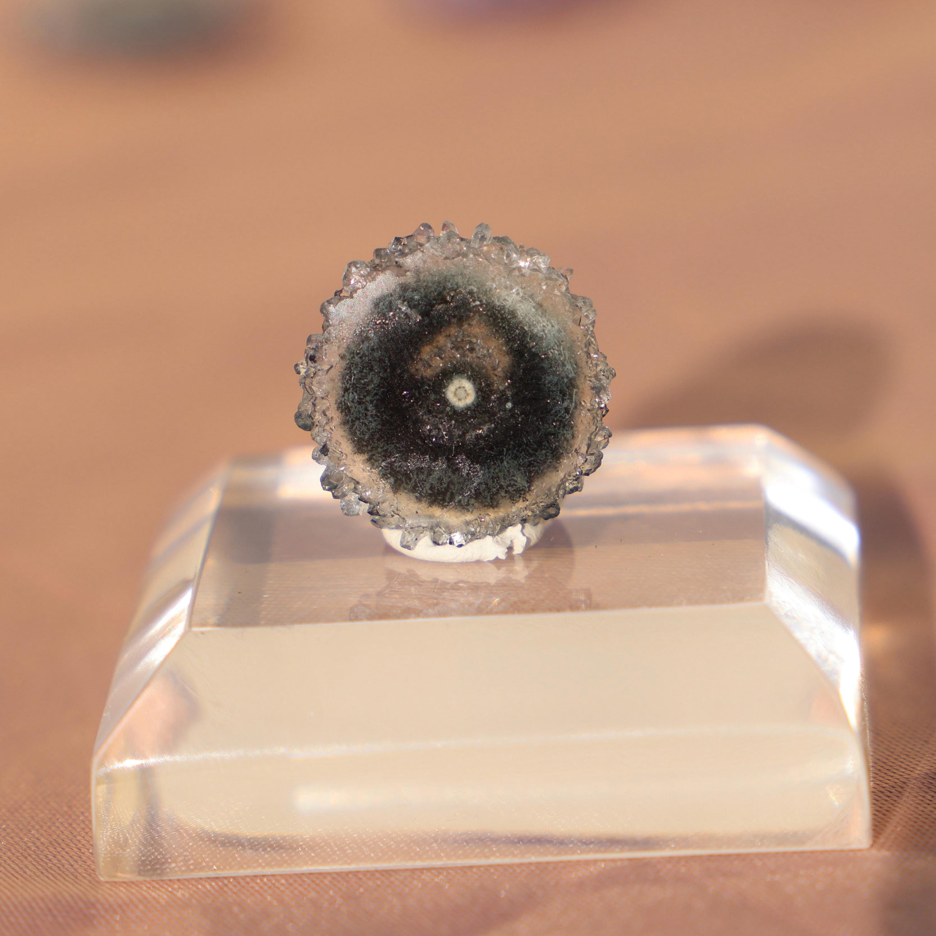Tiny Stalactite Slice, Amethyst Crystal, Amethyst Slice, Stalactite Eye ...