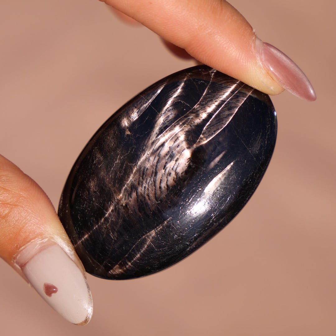 Flashy Hypersthene Palm Stone, High Quality Hypersthene, Pocket Stone ...