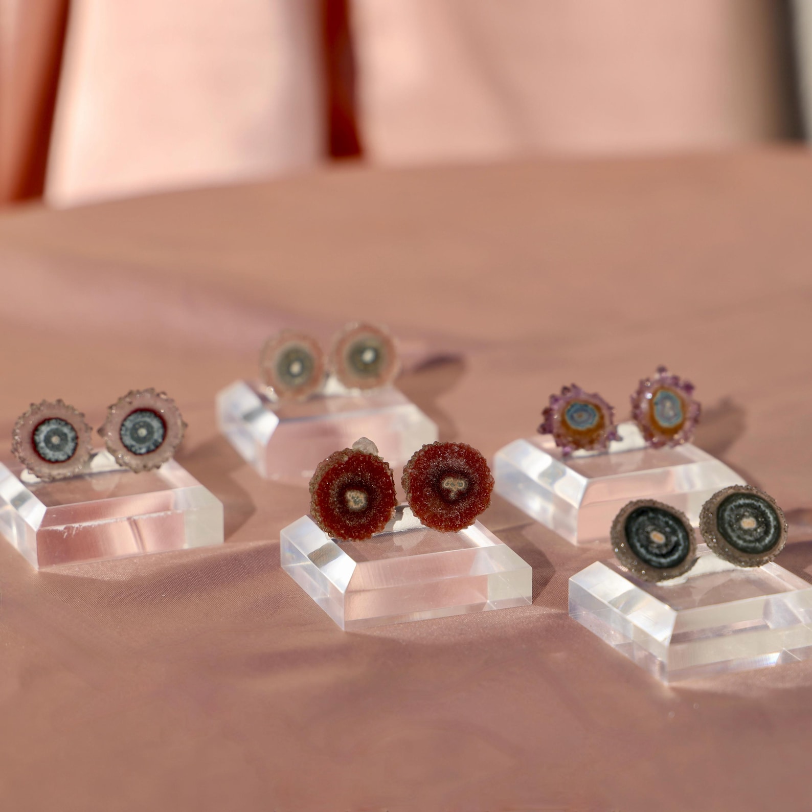 Tiny Stalactite Slice, Amethyst Crystal, Amethyst Slice, Stalactite Eye ...
