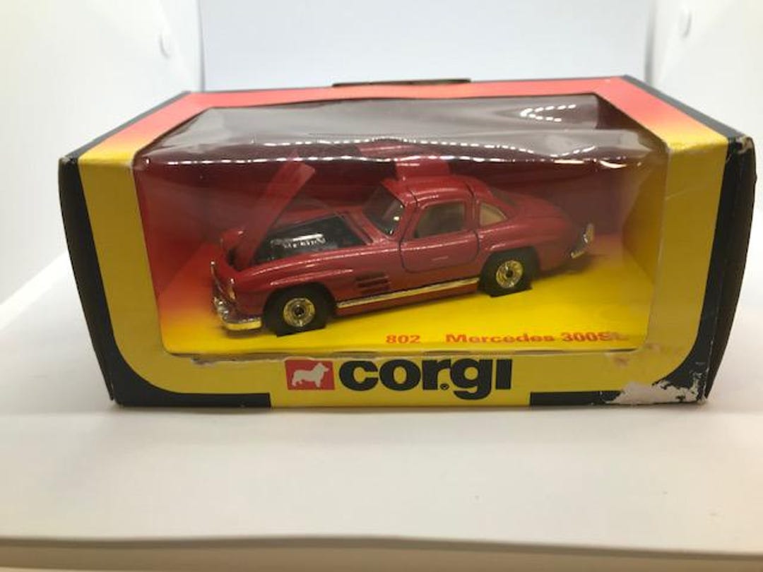 Vintage 1982 Corgi Diecast Mercedes-benz 300SL No.802 in Original ...