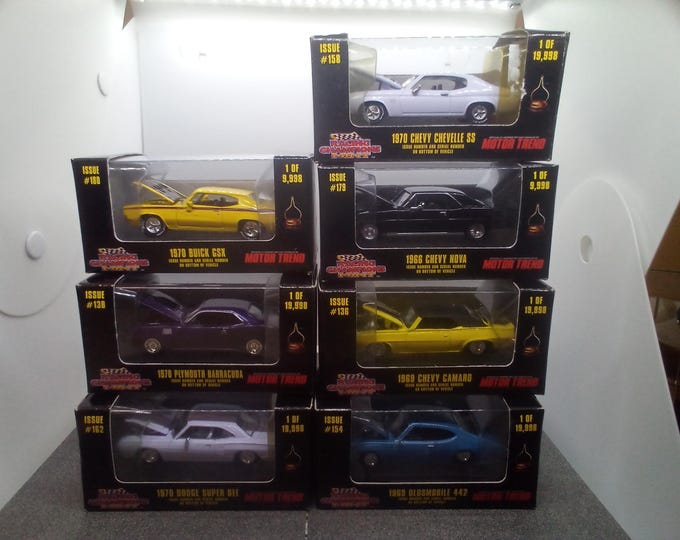 Racing Champions 60's/70's Muscle Cars Collection of 7 Vehicles New in ...