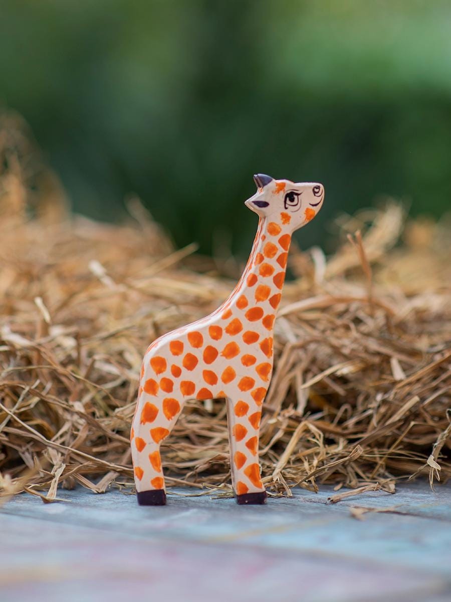 Hand-painted Wild Animal Wooden Figurines – Unique Artisan Craft - Etsy