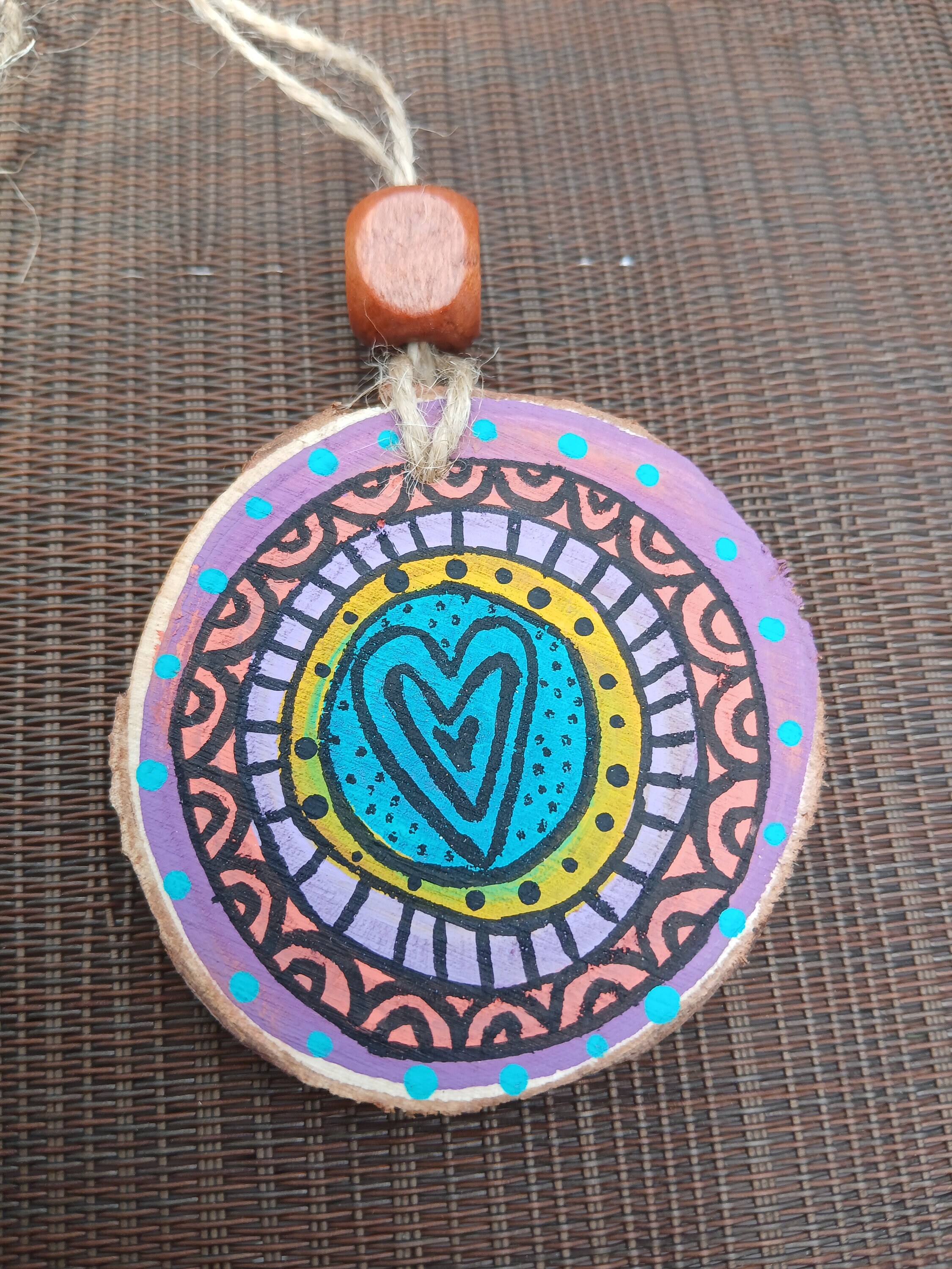 Ornament/car Charm Happy Heart - Etsy