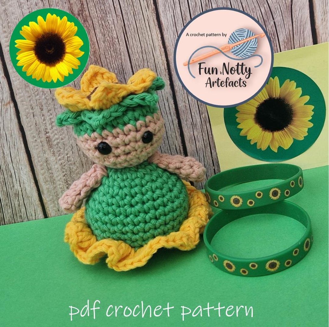 PATTERN | Crochet Pattern for a Hidden Disabilities Sunflower Mini Desk ...