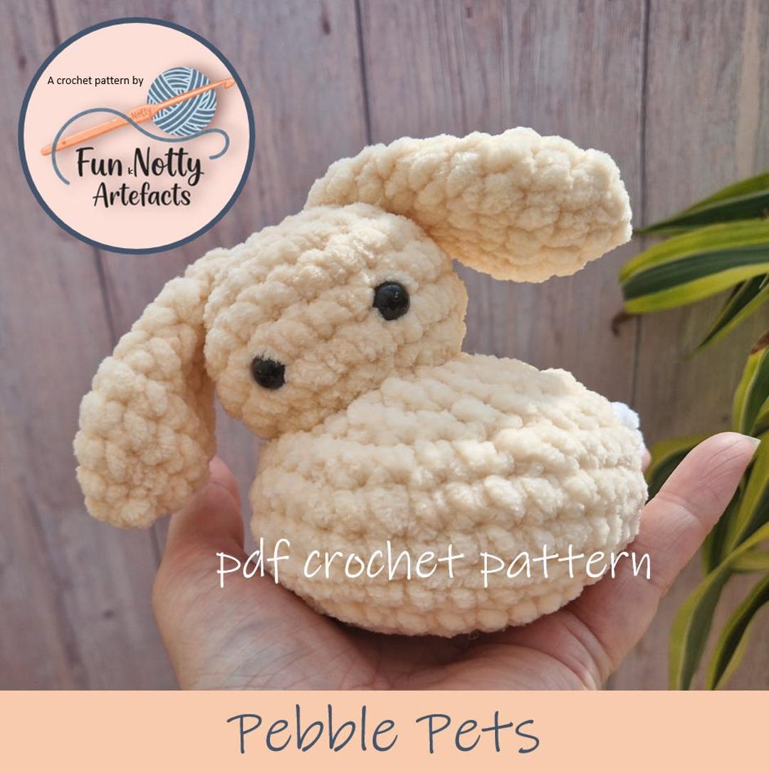PATTERN | Crochet Pebble Pets | Cute Pebble Cat, Pebble Puppy & Pebble ...